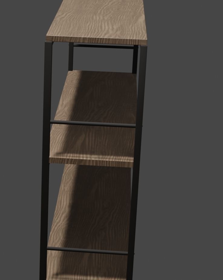 Four-layer industrial wind iron frame free 3D model | CGTrader