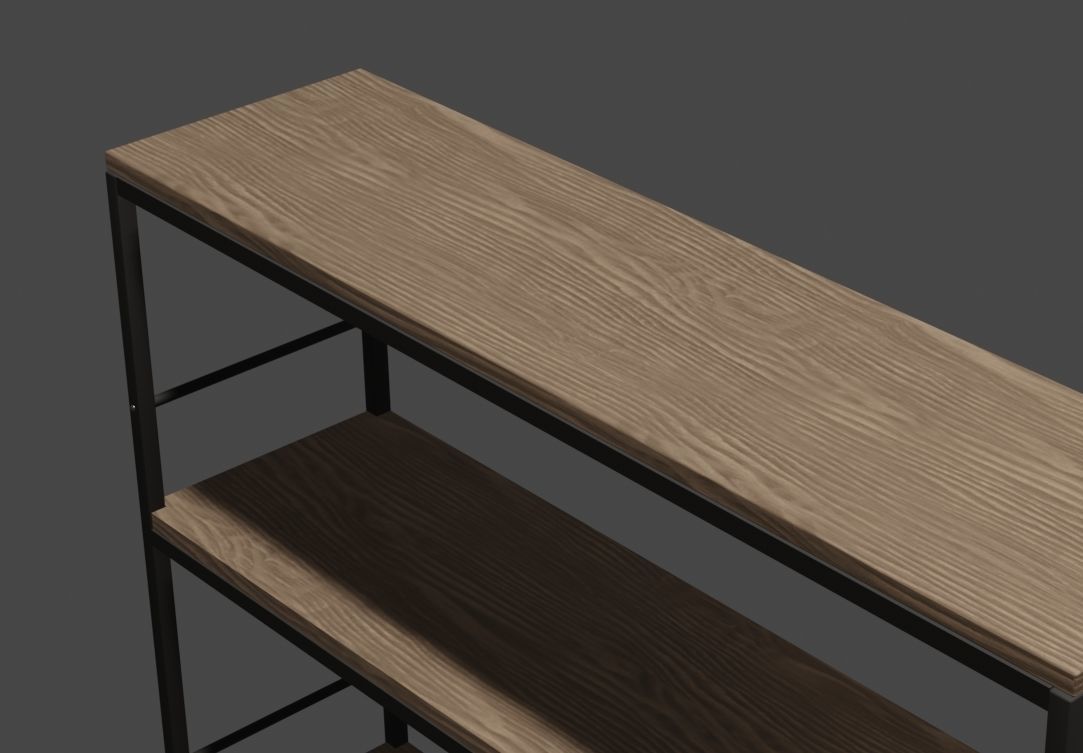 Four-layer industrial wind iron frame free 3D model | CGTrader