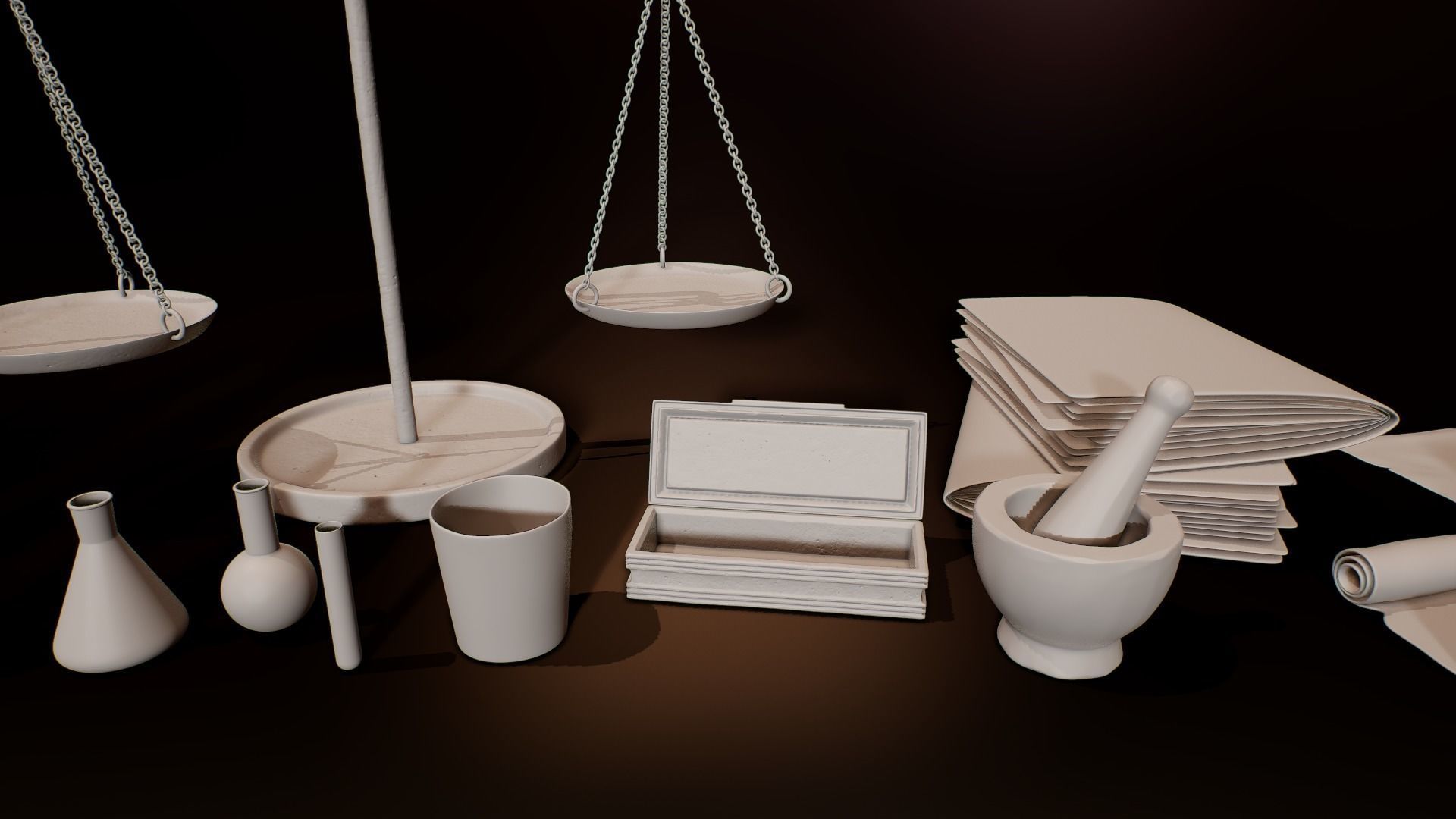 Alchemy props 3D model | CGTrader