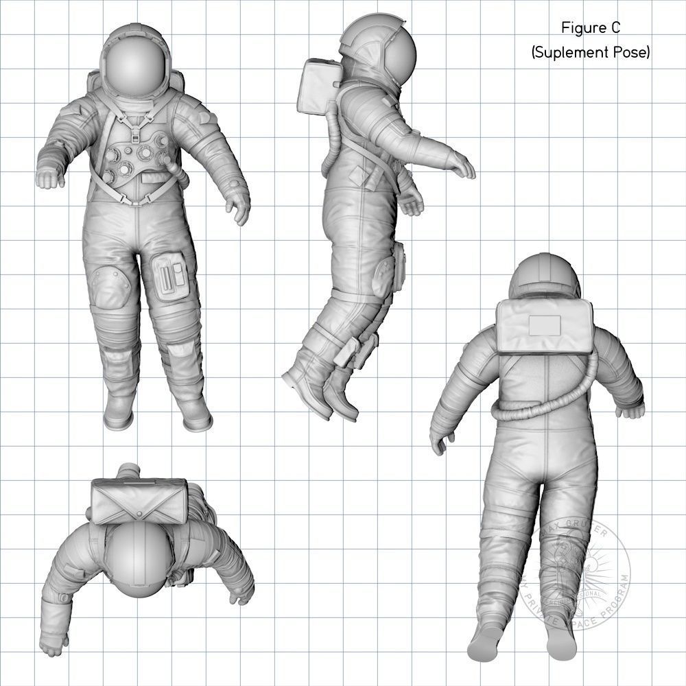 Apollo Astronauts Orbital EVA 3D model 3D printable | CGTrader