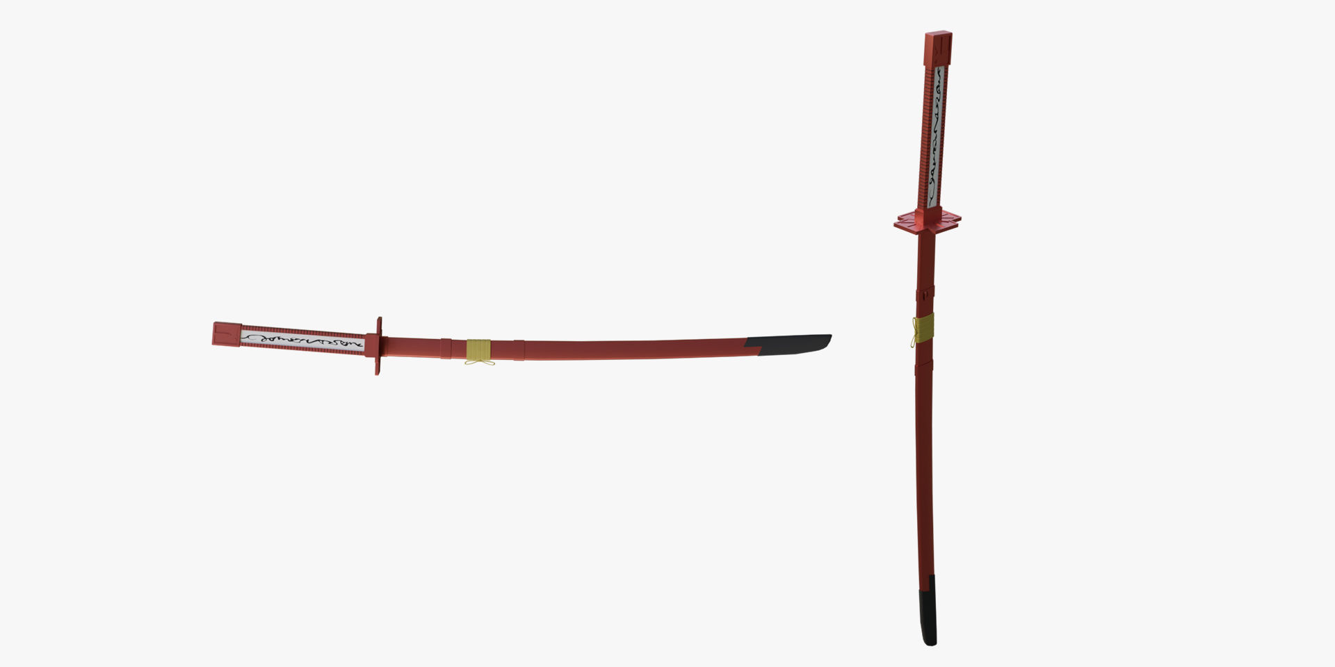 Akames Samurai Sword 3D model | CGTrader