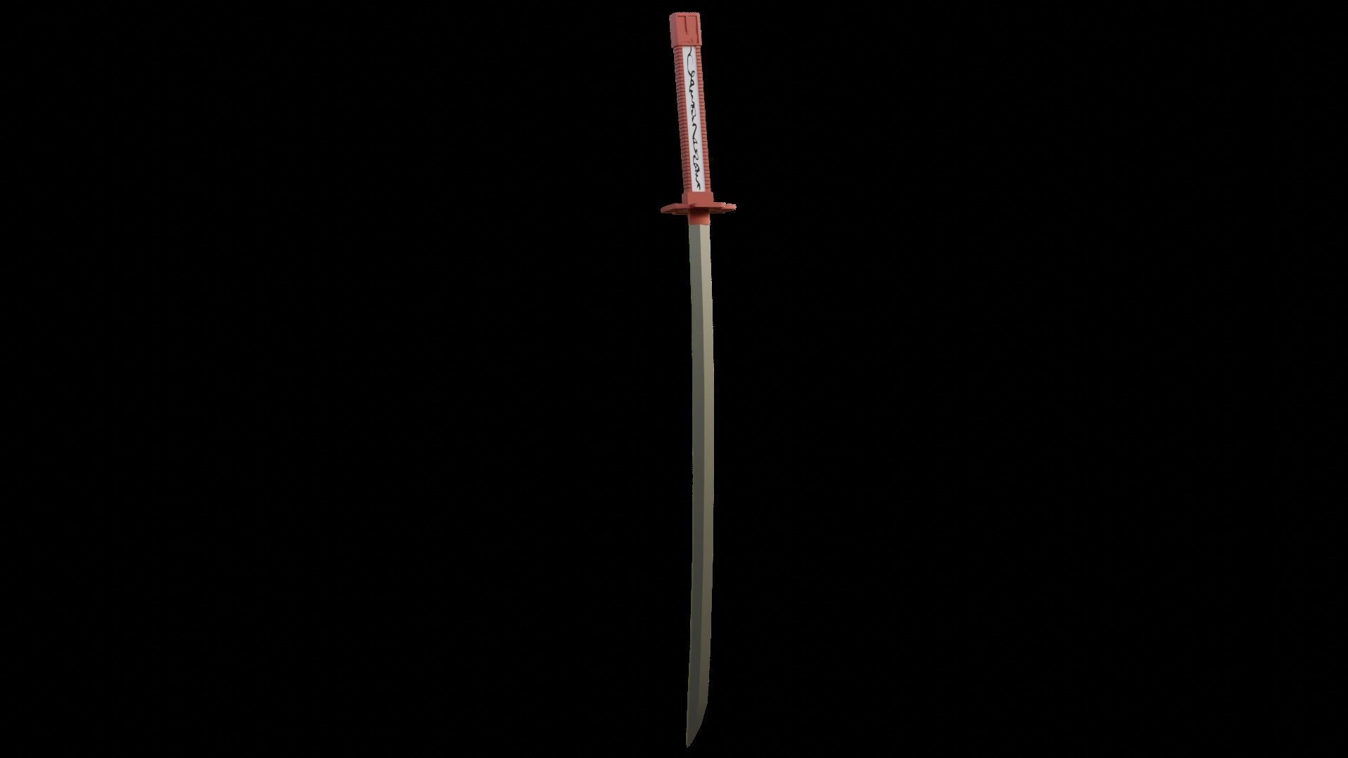 Akames Samurai Sword 3D model | CGTrader