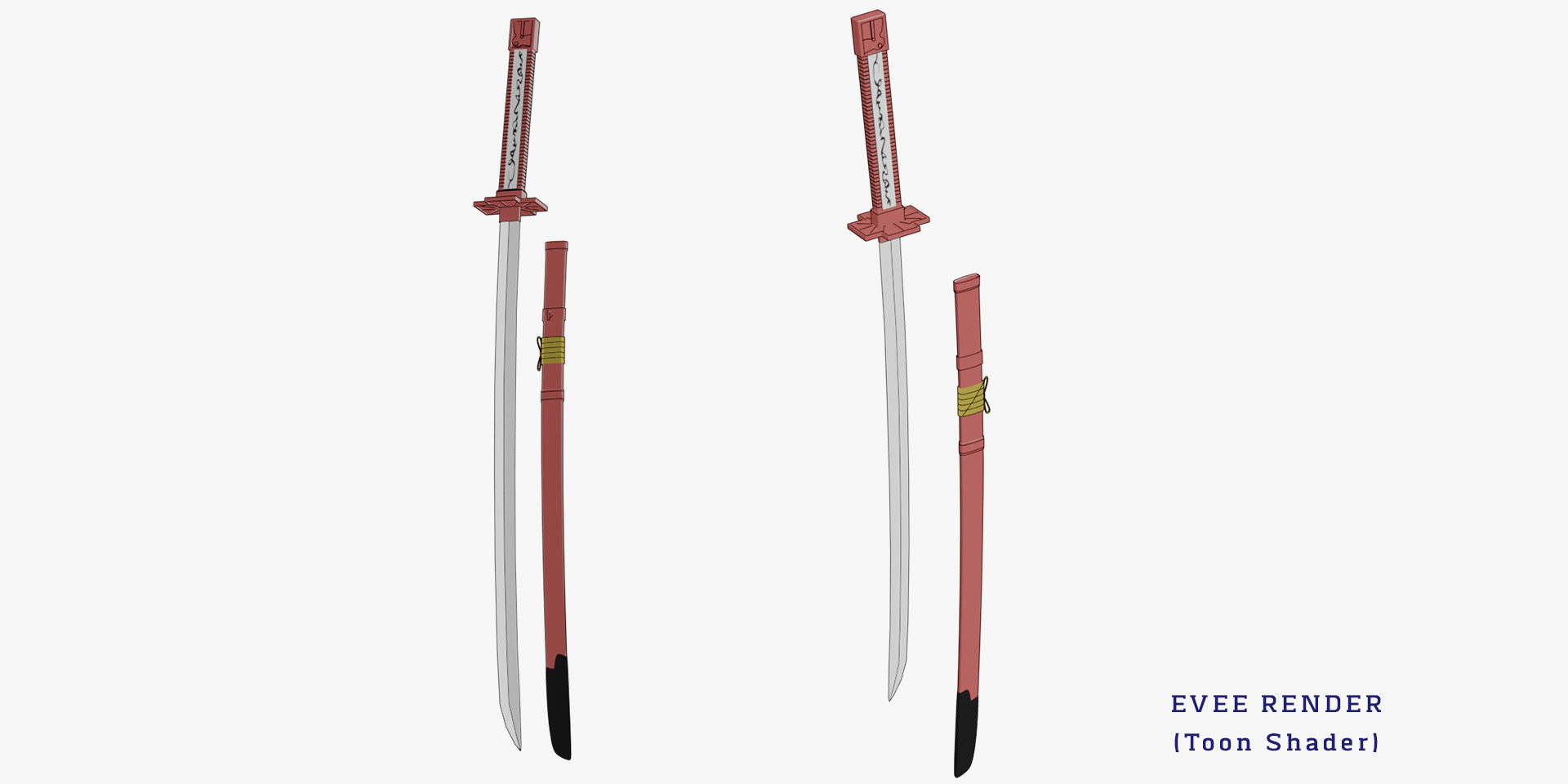 Akames Samurai Sword 3D model | CGTrader