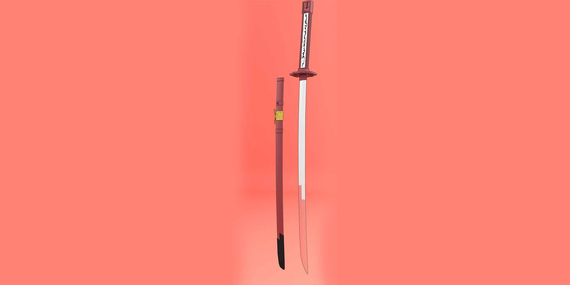 Akames Samurai Sword 3D model | CGTrader
