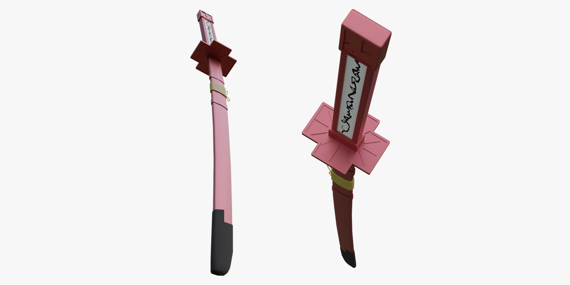 Akames Samurai Sword 3D model | CGTrader