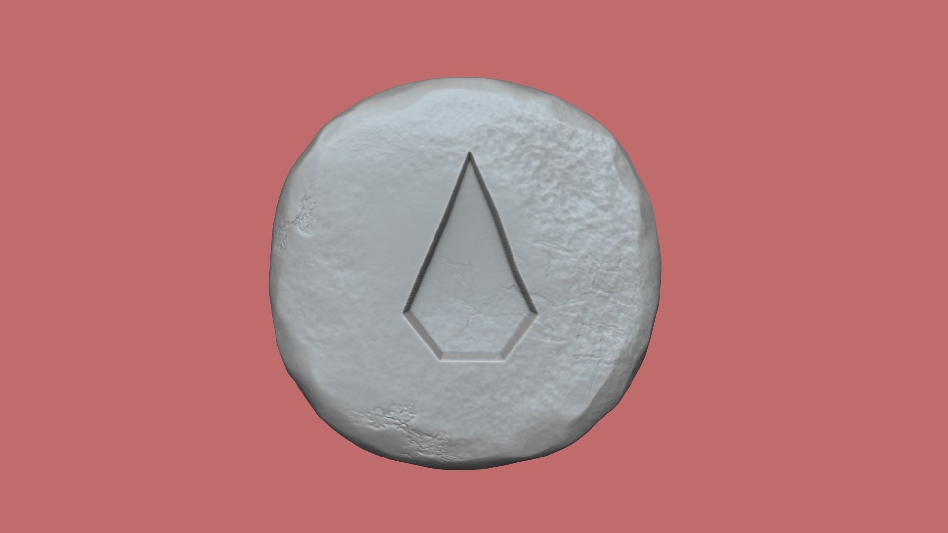 Blood Rune - Runescape - STL Keychain 3D model 3D printable | CGTrader