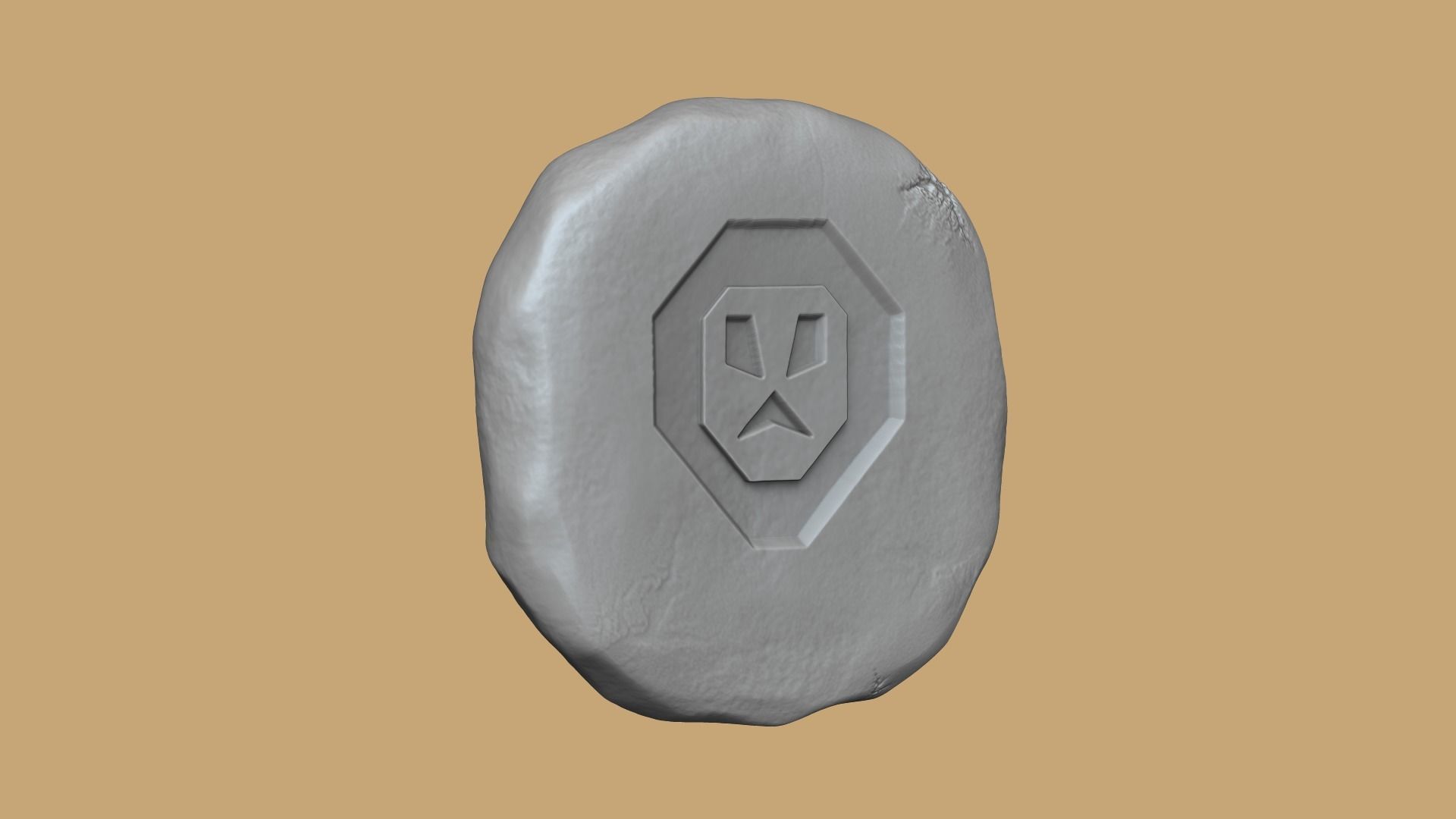 Chaos Rune - Runescape - STL Keychain 3D model 3D printable | CGTrader
