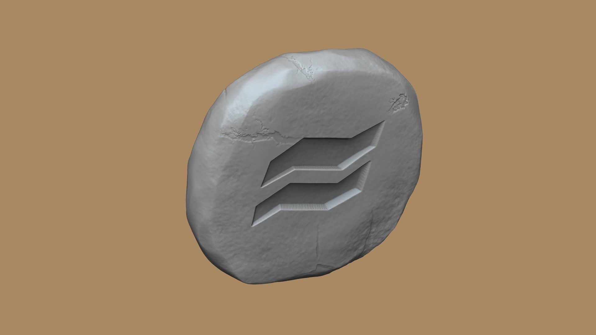 Earth Rune - Runescape - STL Keychain free 3D model 3D printable | CGTrader