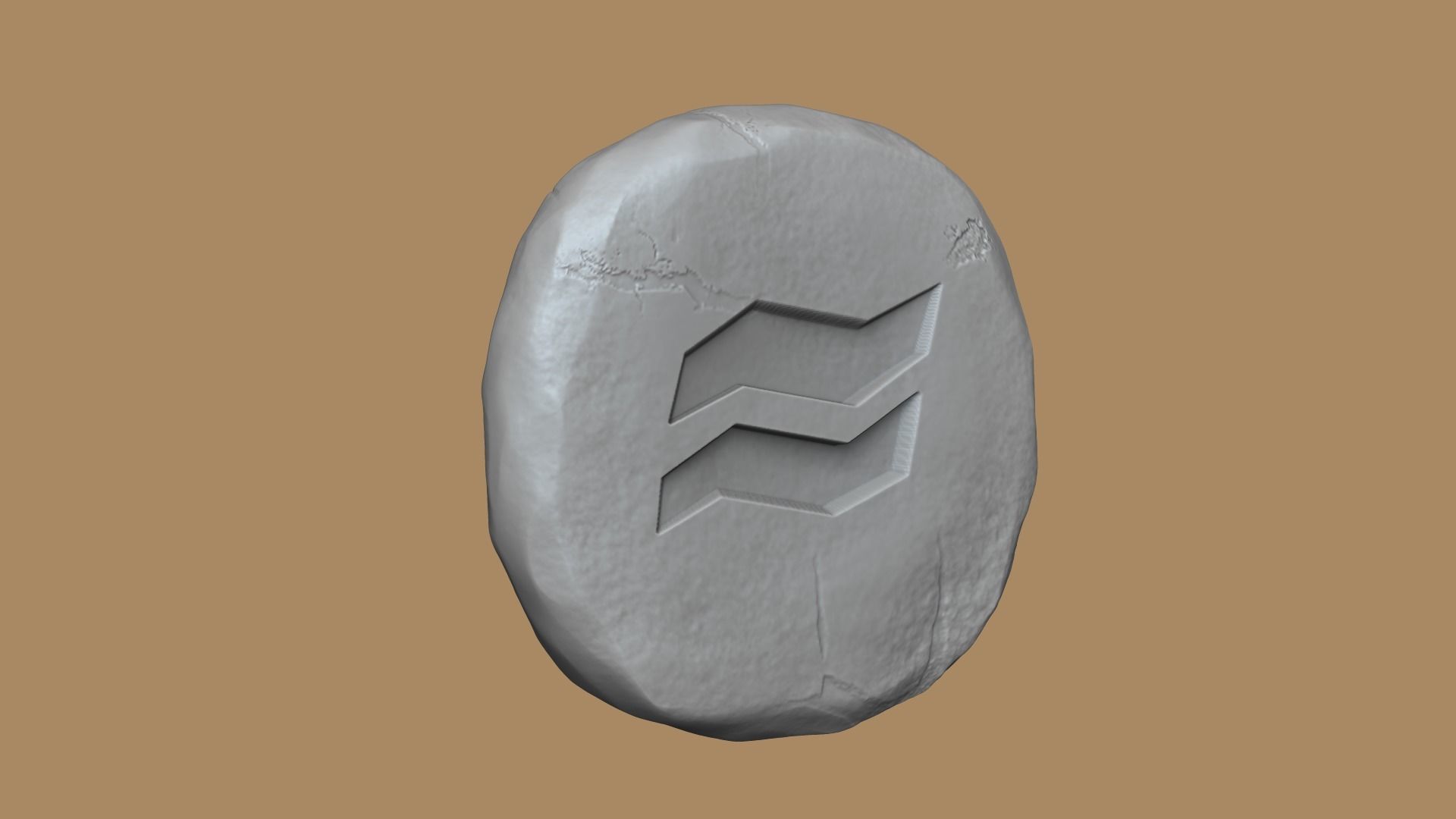 Earth Rune - Runescape - STL Keychain free 3D model 3D printable | CGTrader