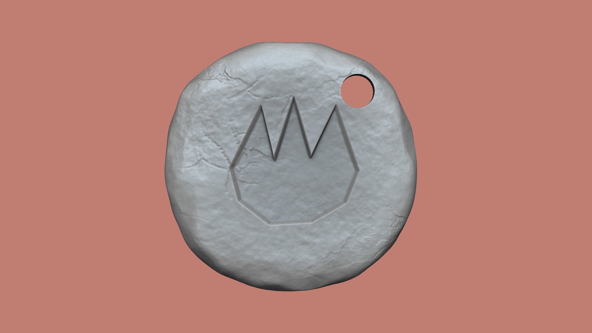 Fire Rune - Runescape - STL Keychain free 3D model 3D printable | CGTrader