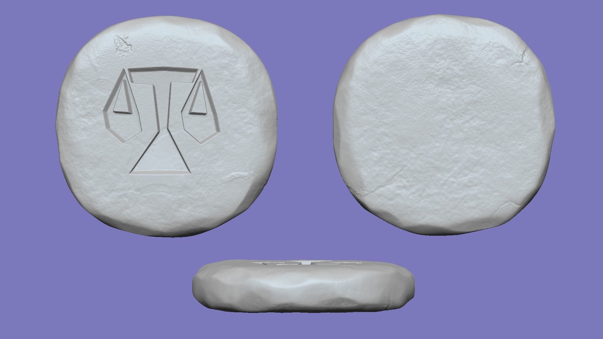 Law Rune - Runescape - STL Keychain 3D model 3D printable | CGTrader