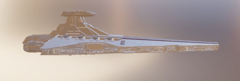 Republic Capital Ship 3D model | CGTrader