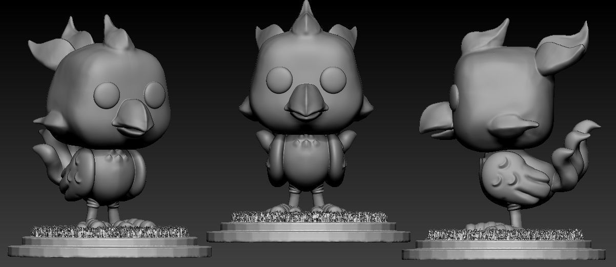 Chocobo PopFunko 3D model 3D printable | CGTrader