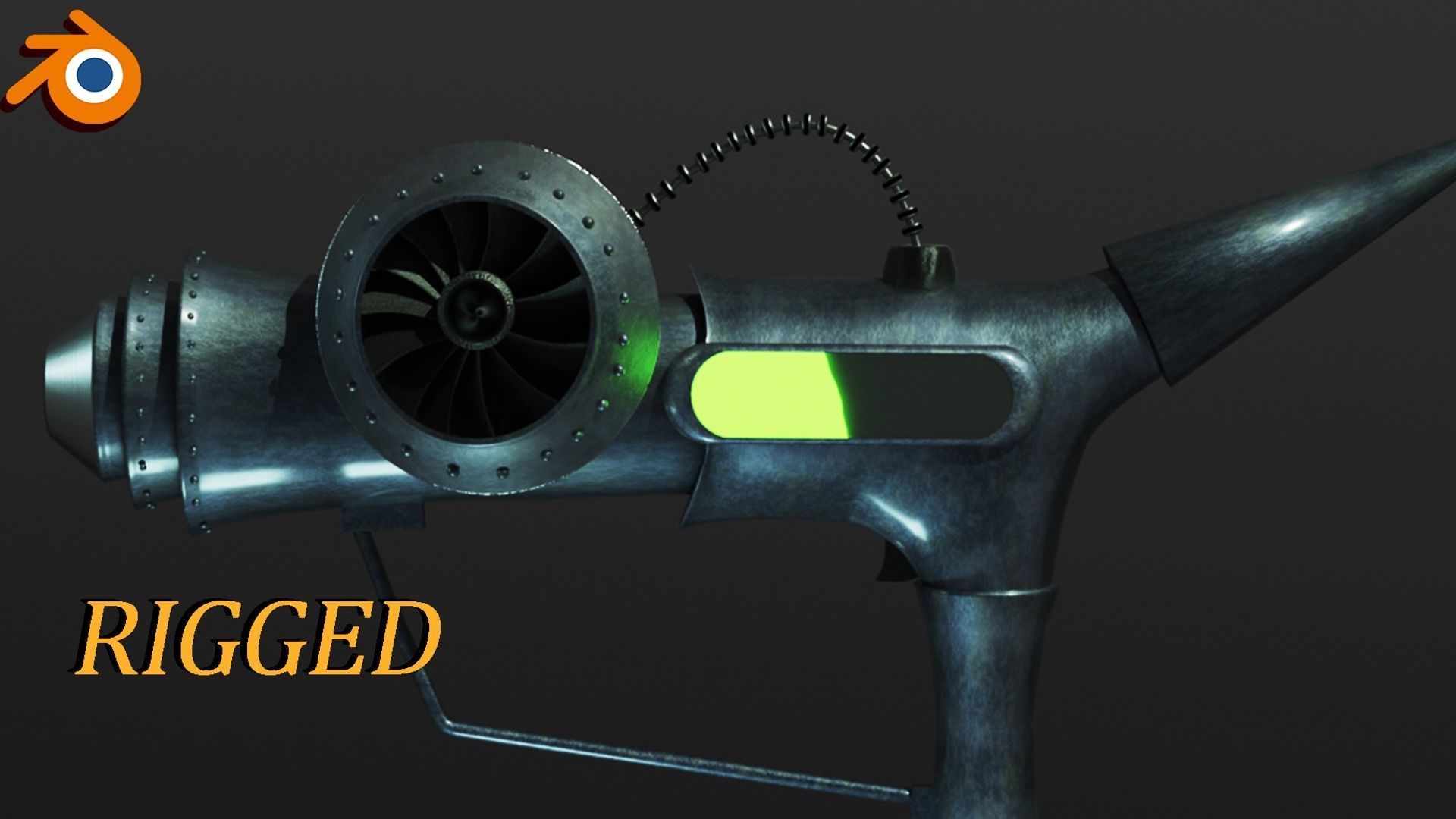 Despicable Me Gru Gun free VR / AR / low-poly 3D model animated rigged ...