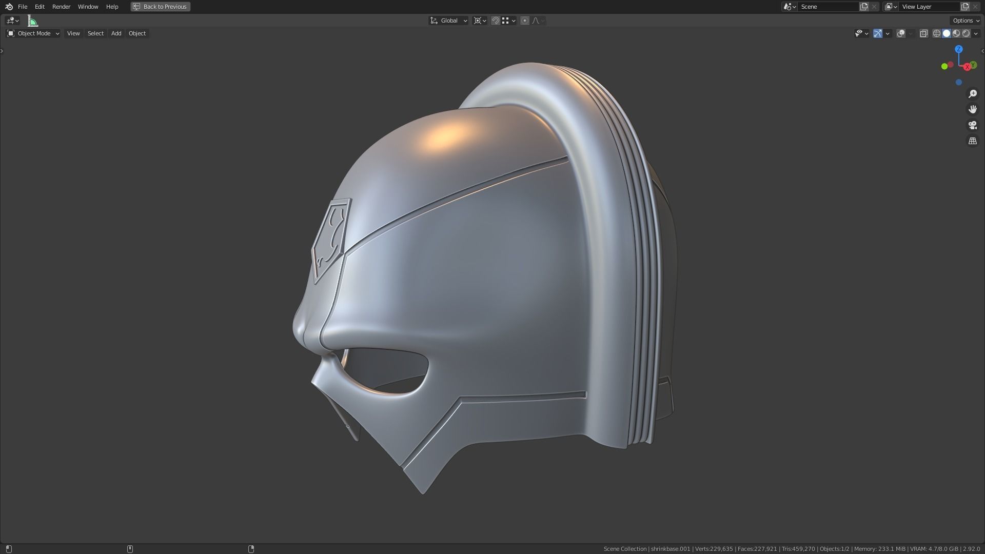 Peacemaker Helmet DC 3D model 3D printable | CGTrader