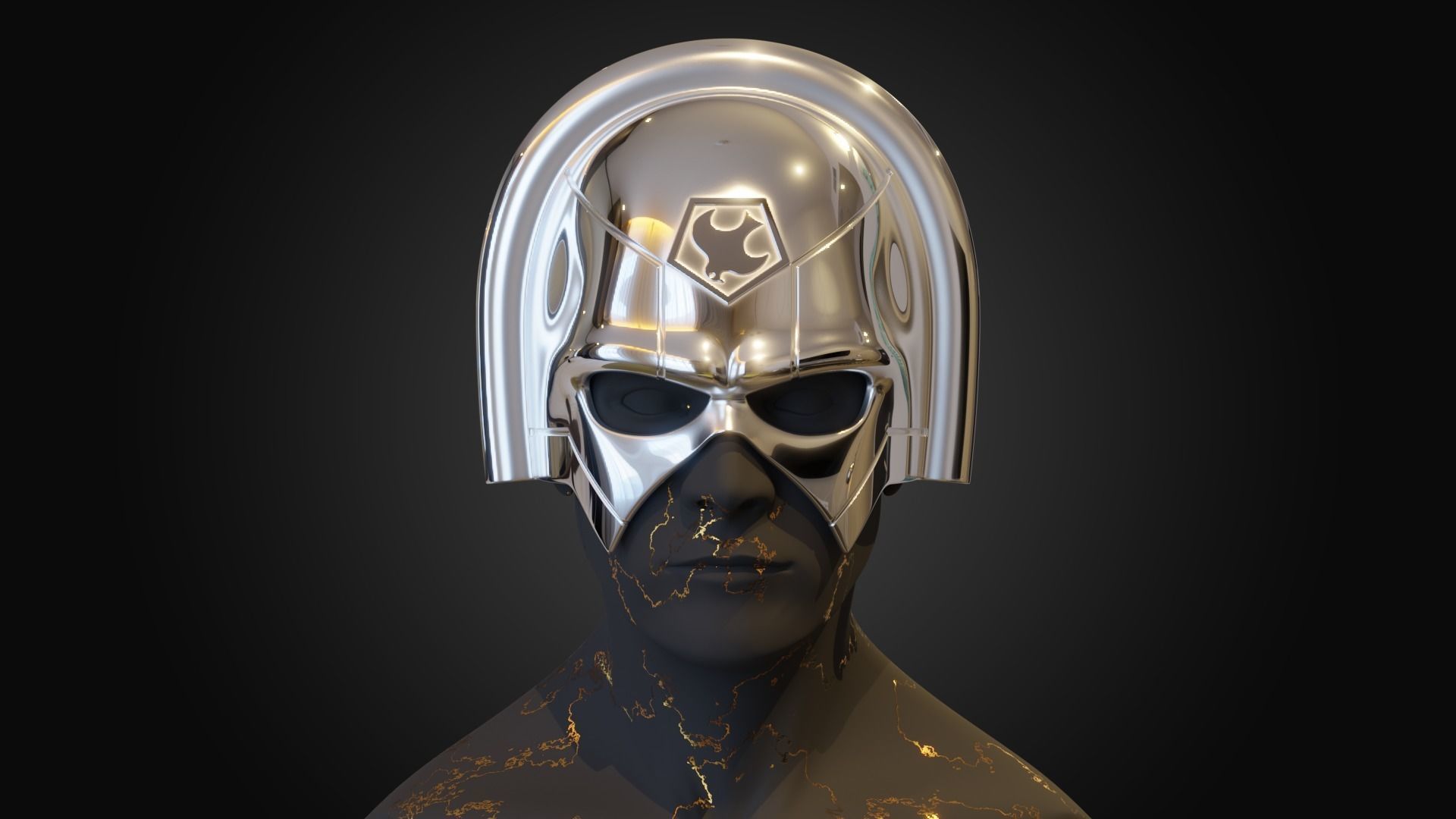 Peacemaker Helmet DC 3D model 3D printable | CGTrader
