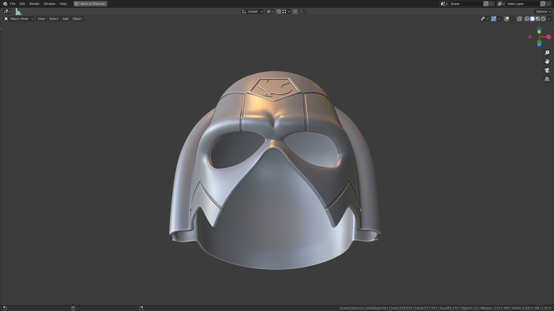 Peacemaker Helmet DC 3D model 3D printable | CGTrader