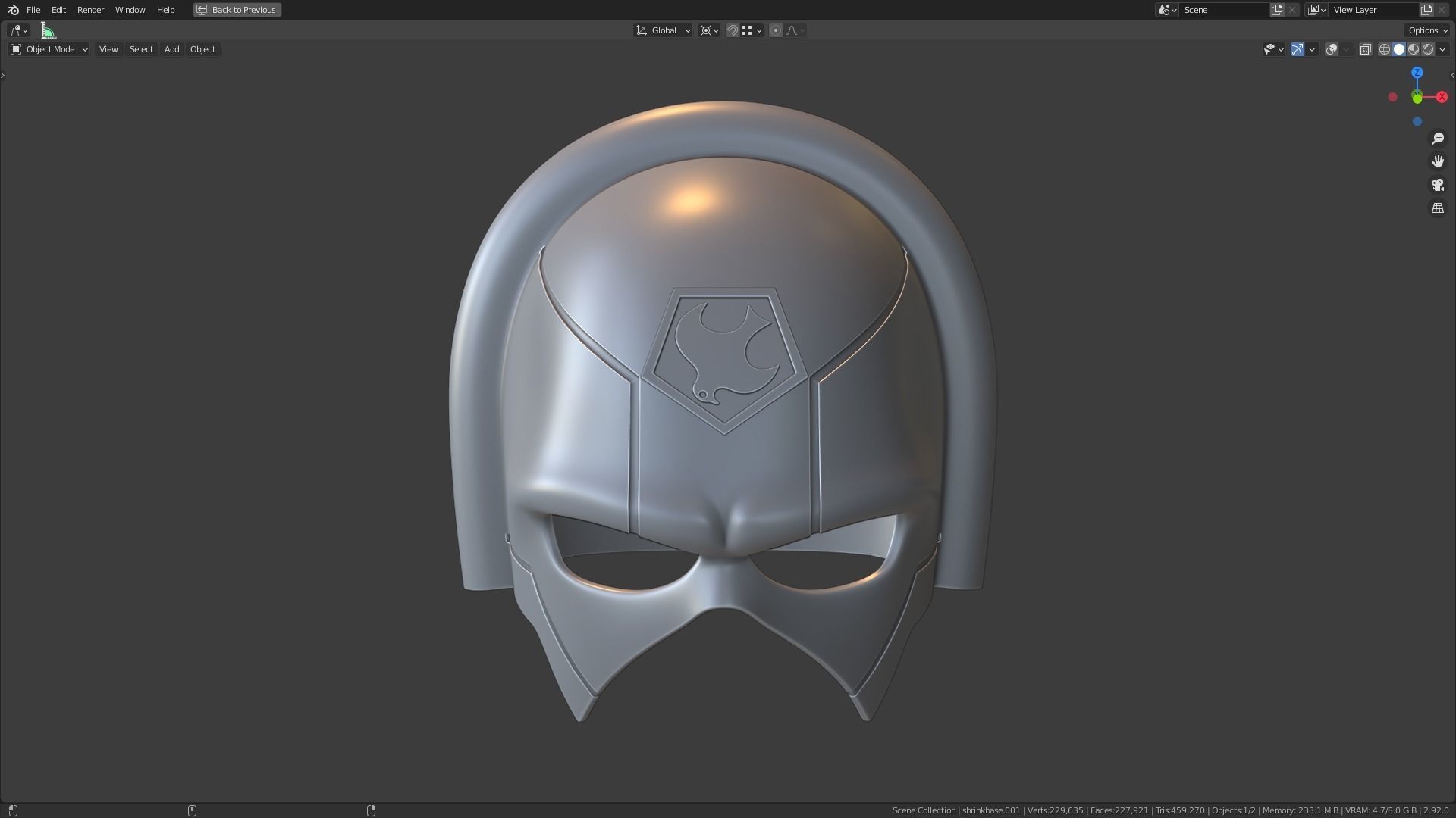 Peacemaker Helmet DC 3D model 3D printable | CGTrader