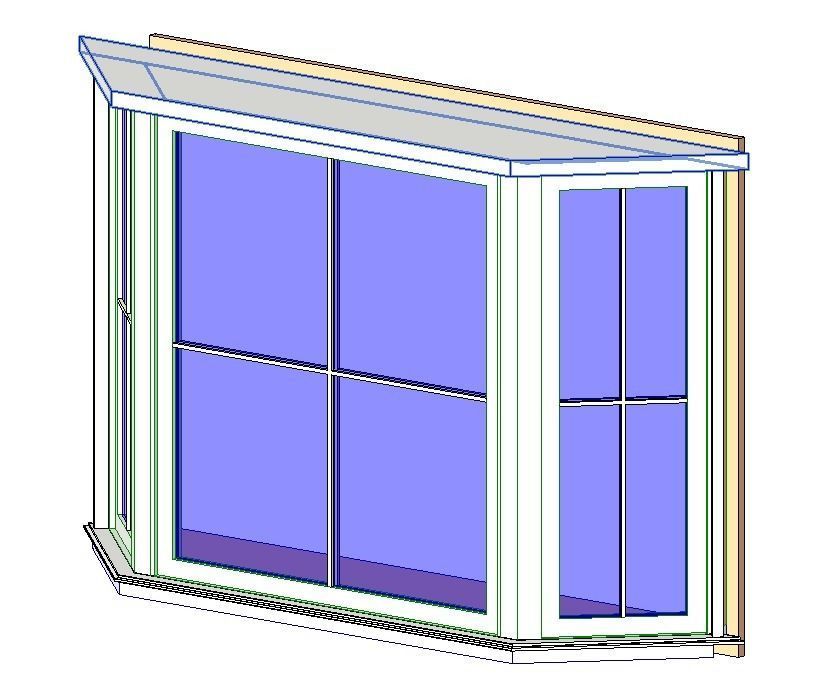 Casement Bay Window 3D model | CGTrader