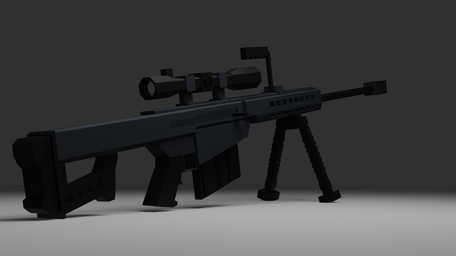 3D model Barrett M82A1 VR / AR / low-poly | CGTrader