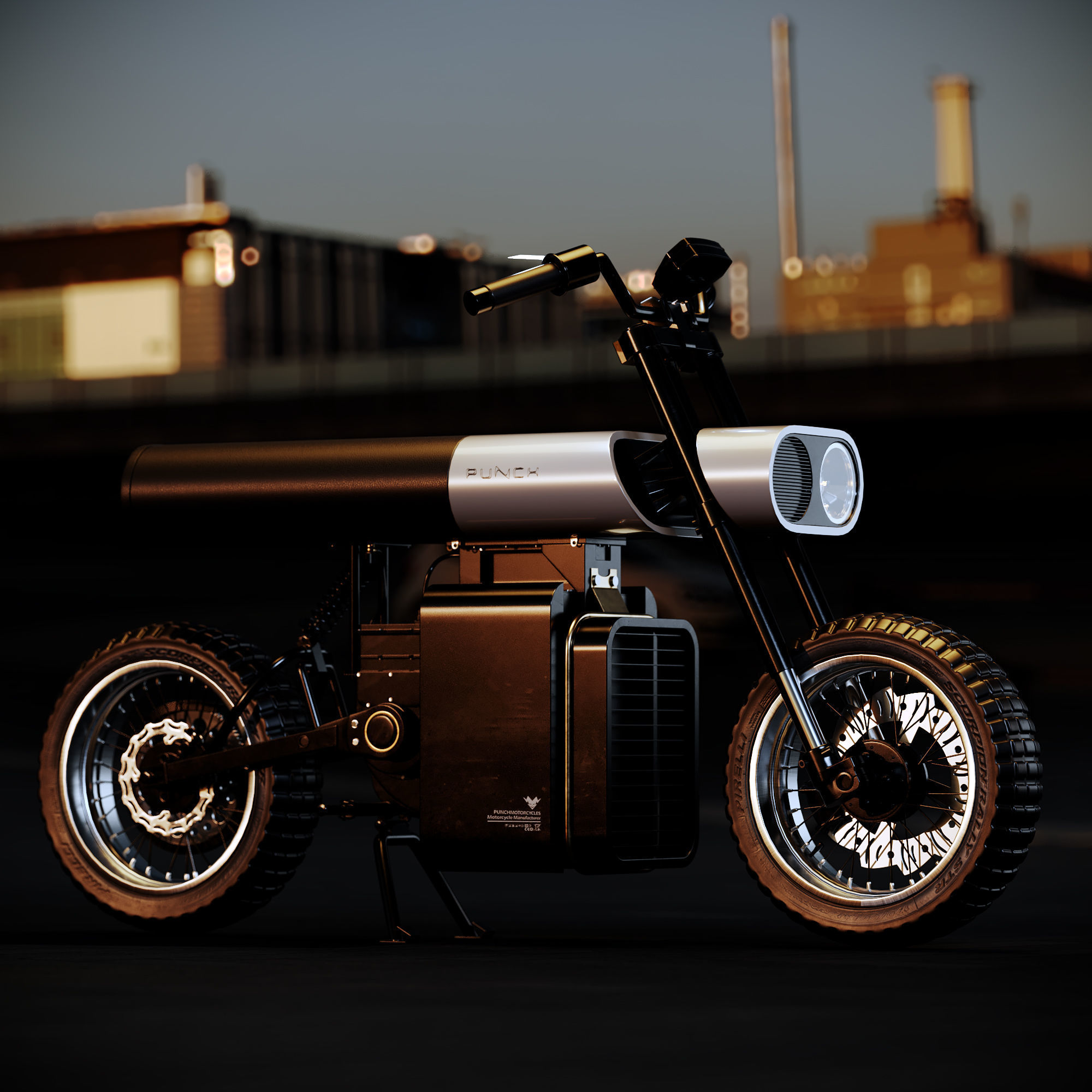 Punch Electric Motorcycle 3D Model 3D model | CGTrader
