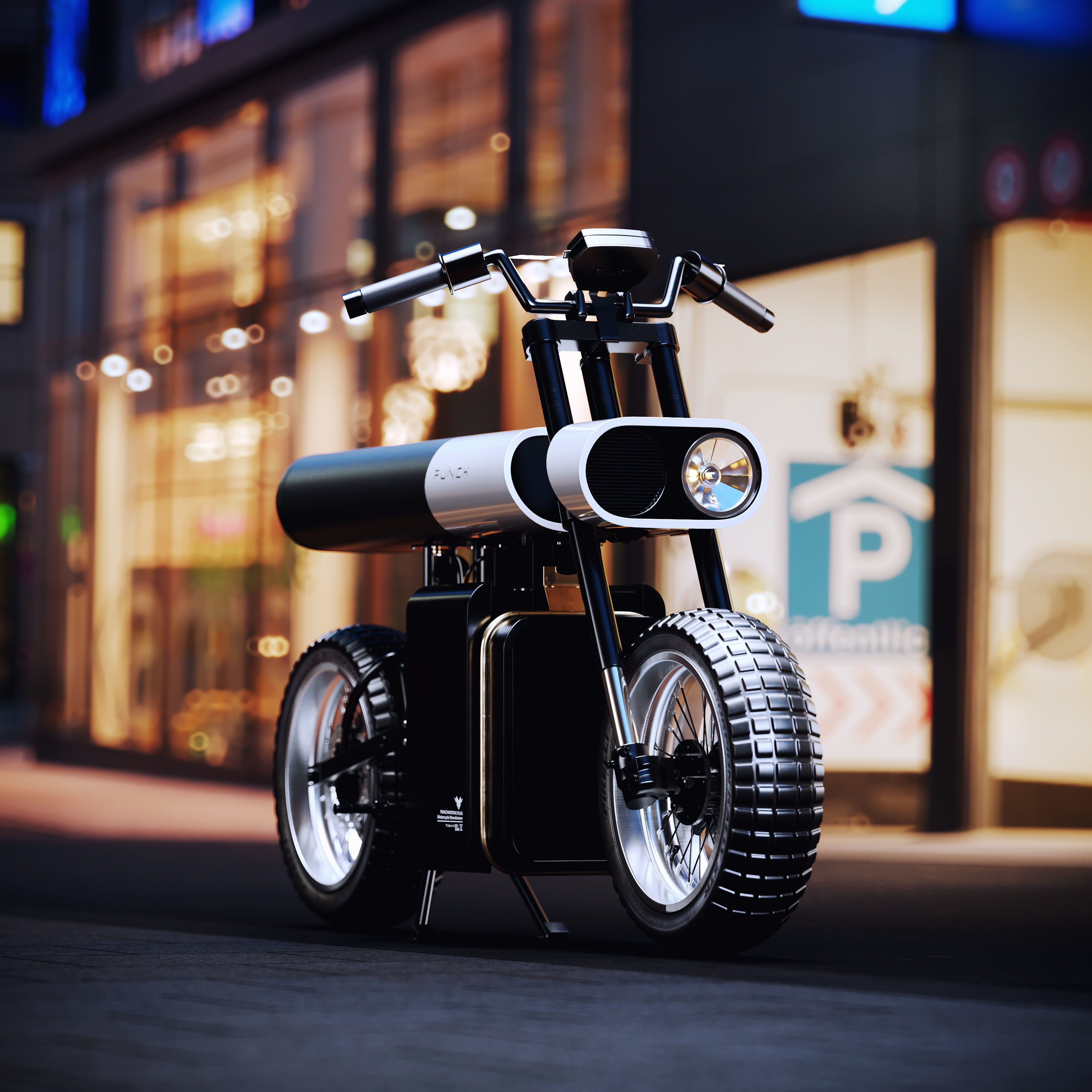 Punch Electric Motorcycle 3D Model 3D model | CGTrader