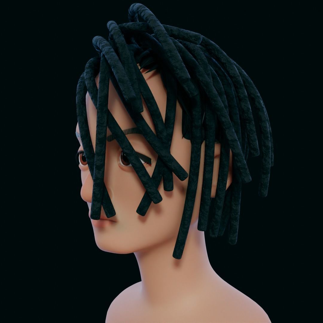 3D model Rasta girl head VR / AR / low-poly | CGTrader