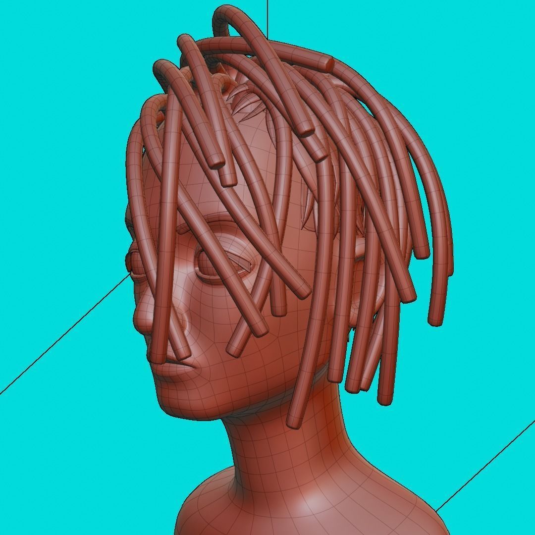3D model Rasta girl head VR / AR / low-poly | CGTrader