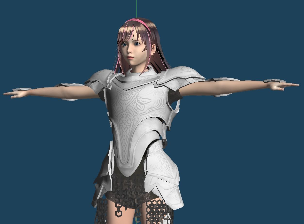 Unity Humanoid Model Female 034 free 3D model animated rigged | CGTrader
