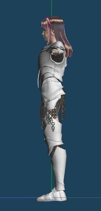 Unity Humanoid Model Female 034 free 3D model animated rigged | CGTrader