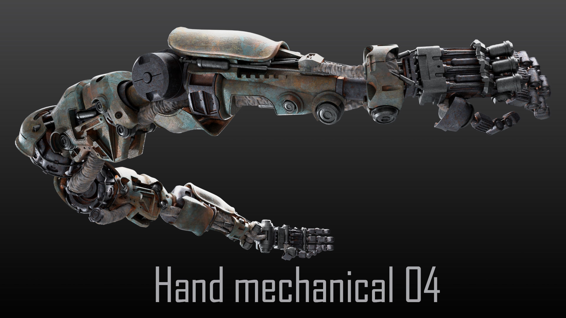 Hand mechanical 04 3D model animated rigged | CGTrader