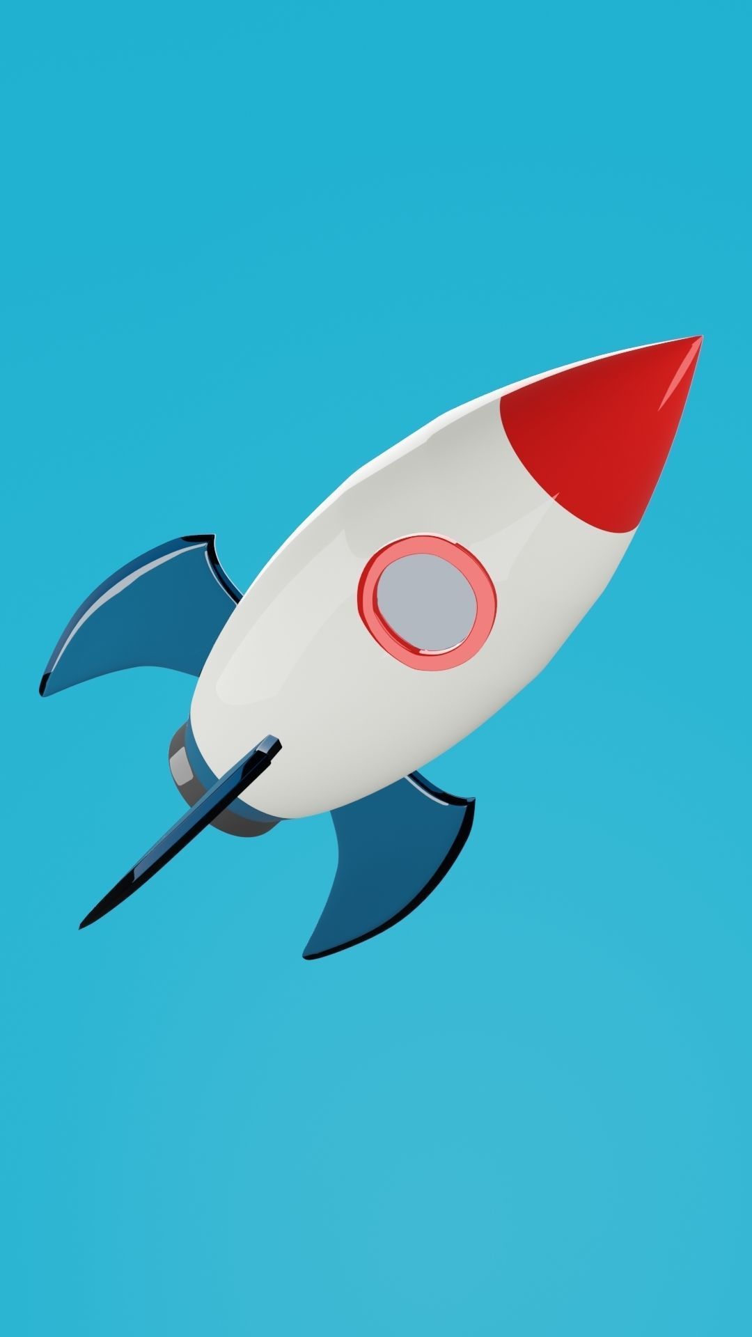3D model rocket ship flying in sky VR / AR / low-poly | CGTrader