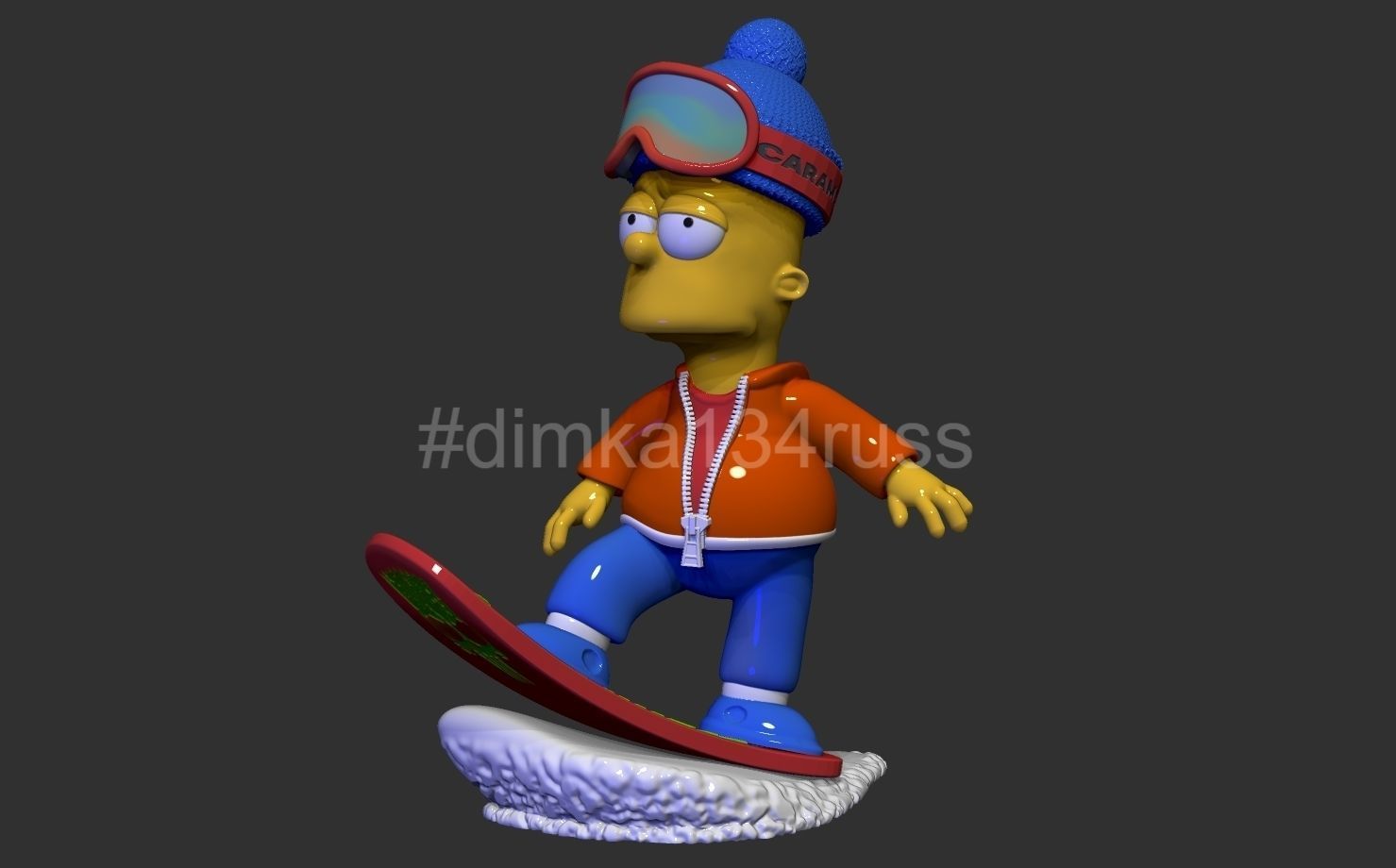 simpsons bart 3D model 3D printable | CGTrader