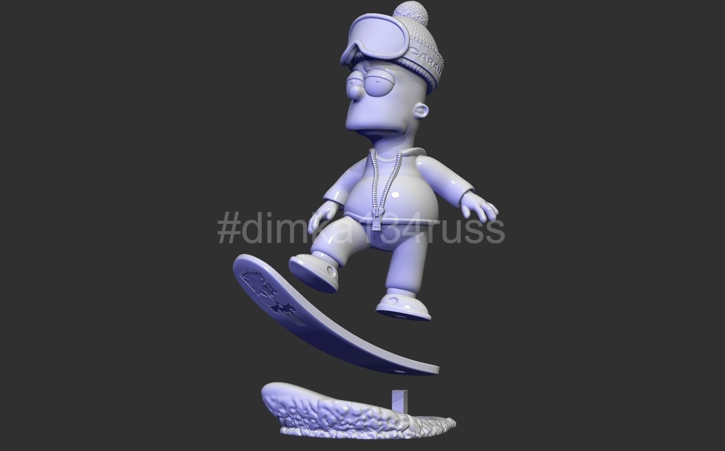 simpsons bart 3D model 3D printable | CGTrader