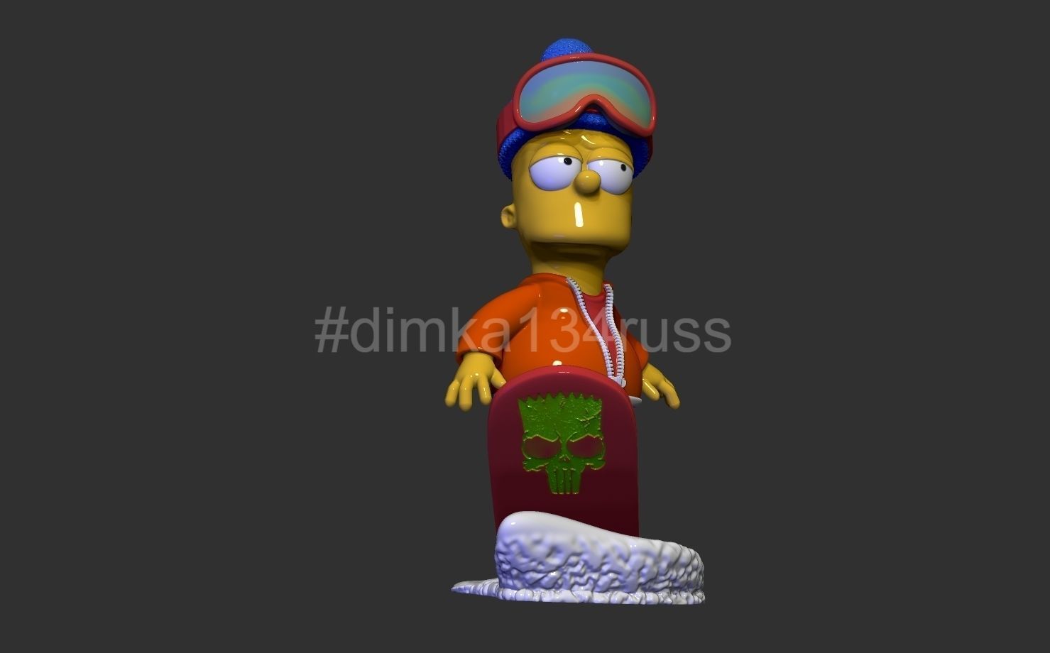simpsons bart 3D model 3D printable | CGTrader