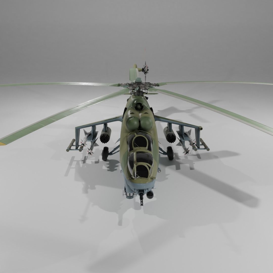 Mil Mi-24V Hind free 3D model | CGTrader