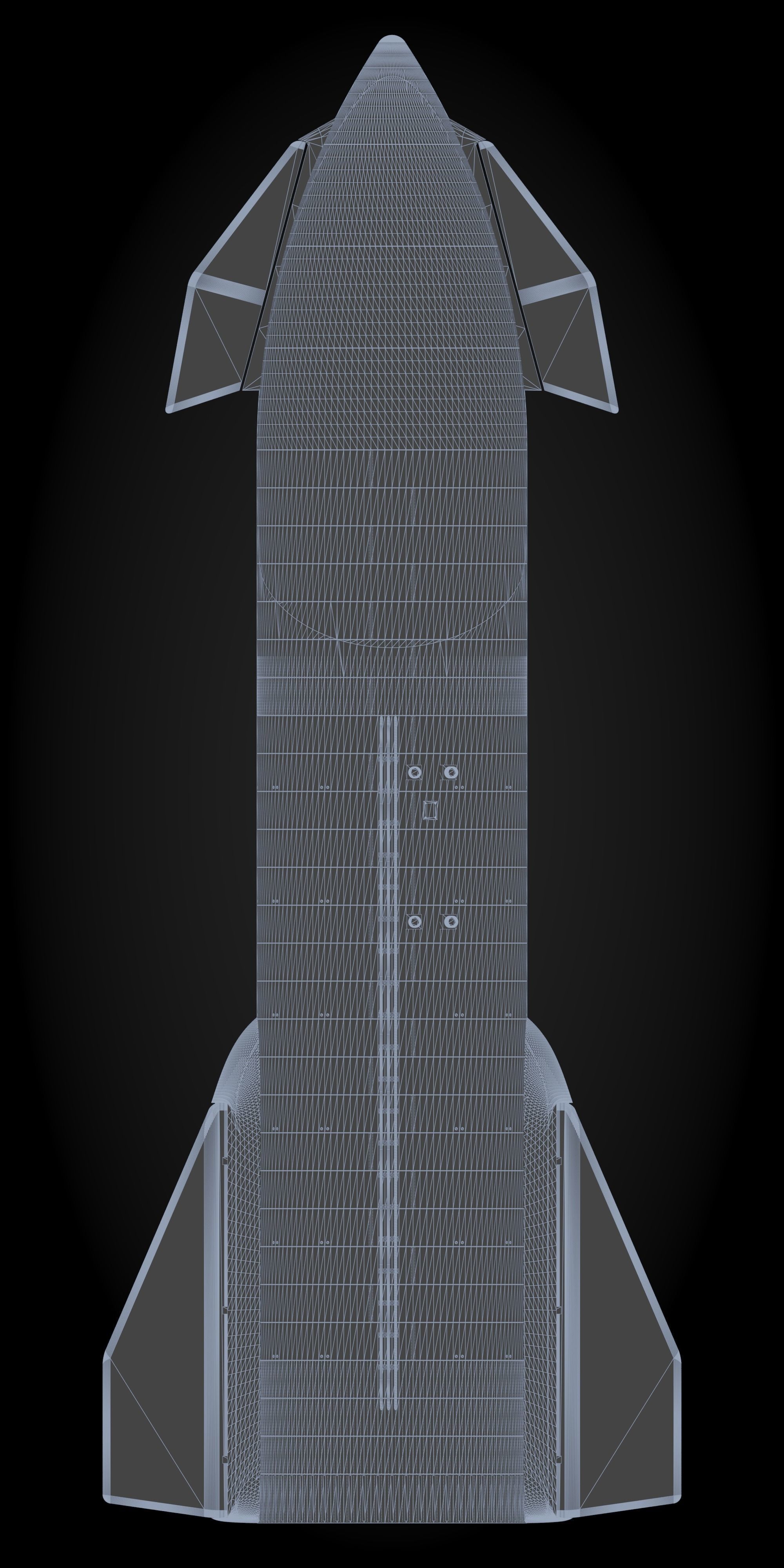 SpaceX Starship rocket 3D model | CGTrader