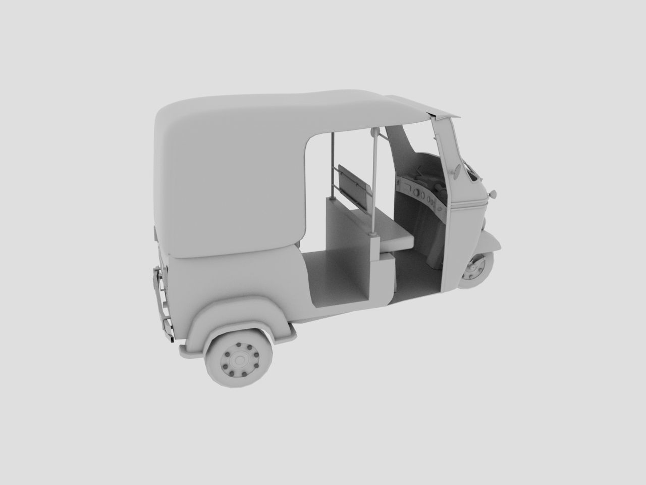 Auto Rikshaw free 3D model | CGTrader