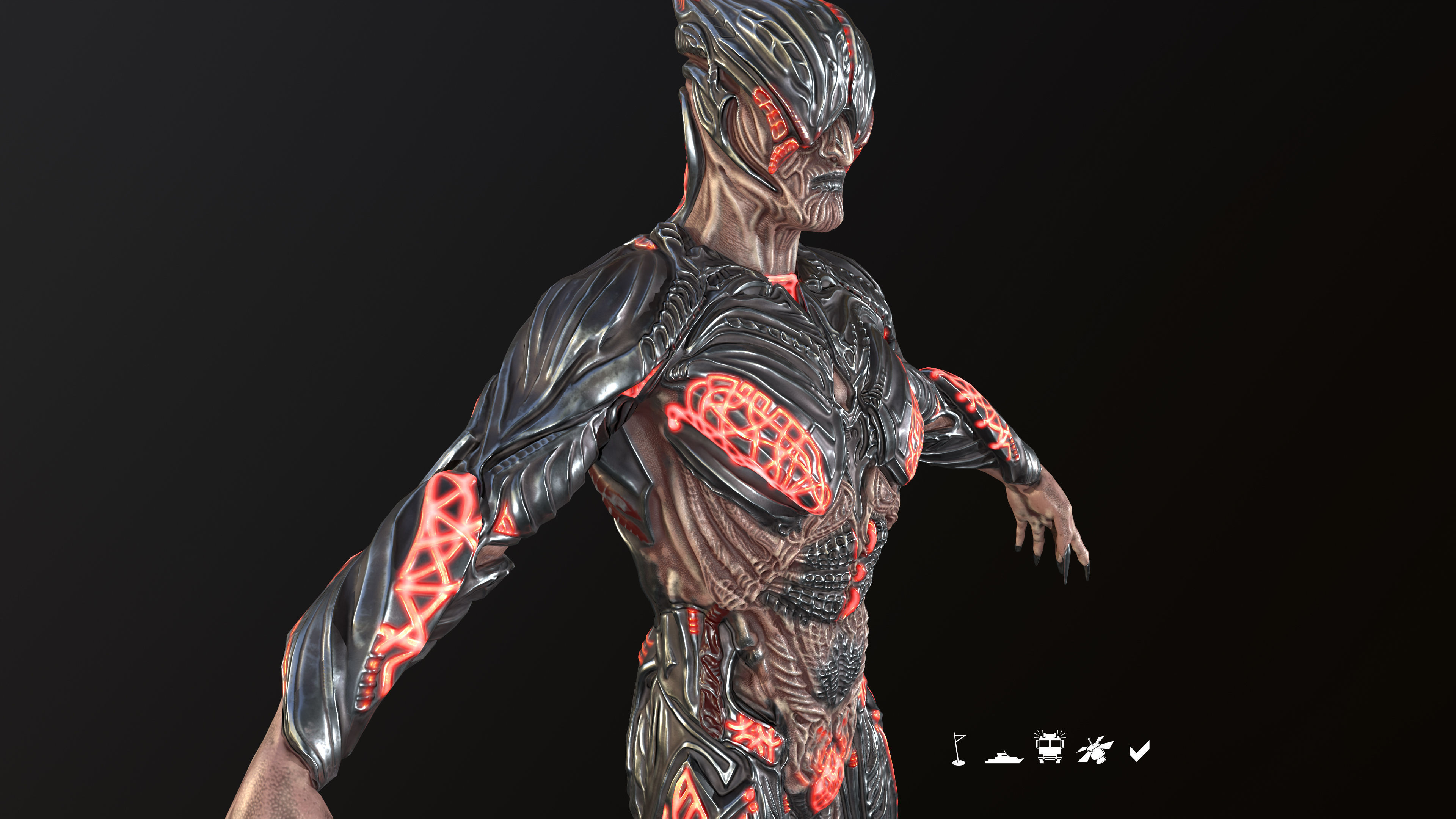 3D model Alien Hunter VR / AR / low-poly | CGTrader