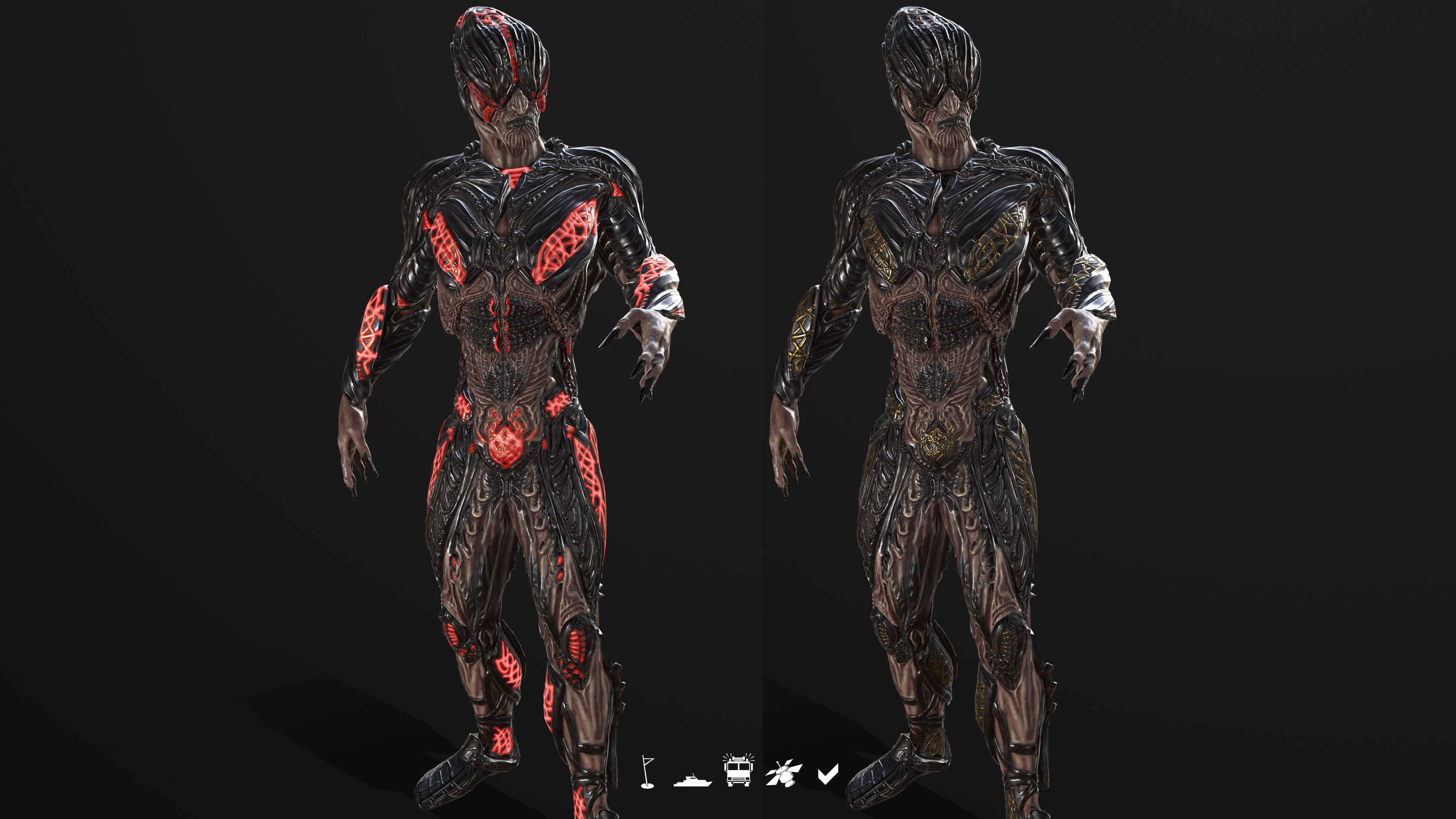 3D model Alien Hunter VR / AR / low-poly | CGTrader