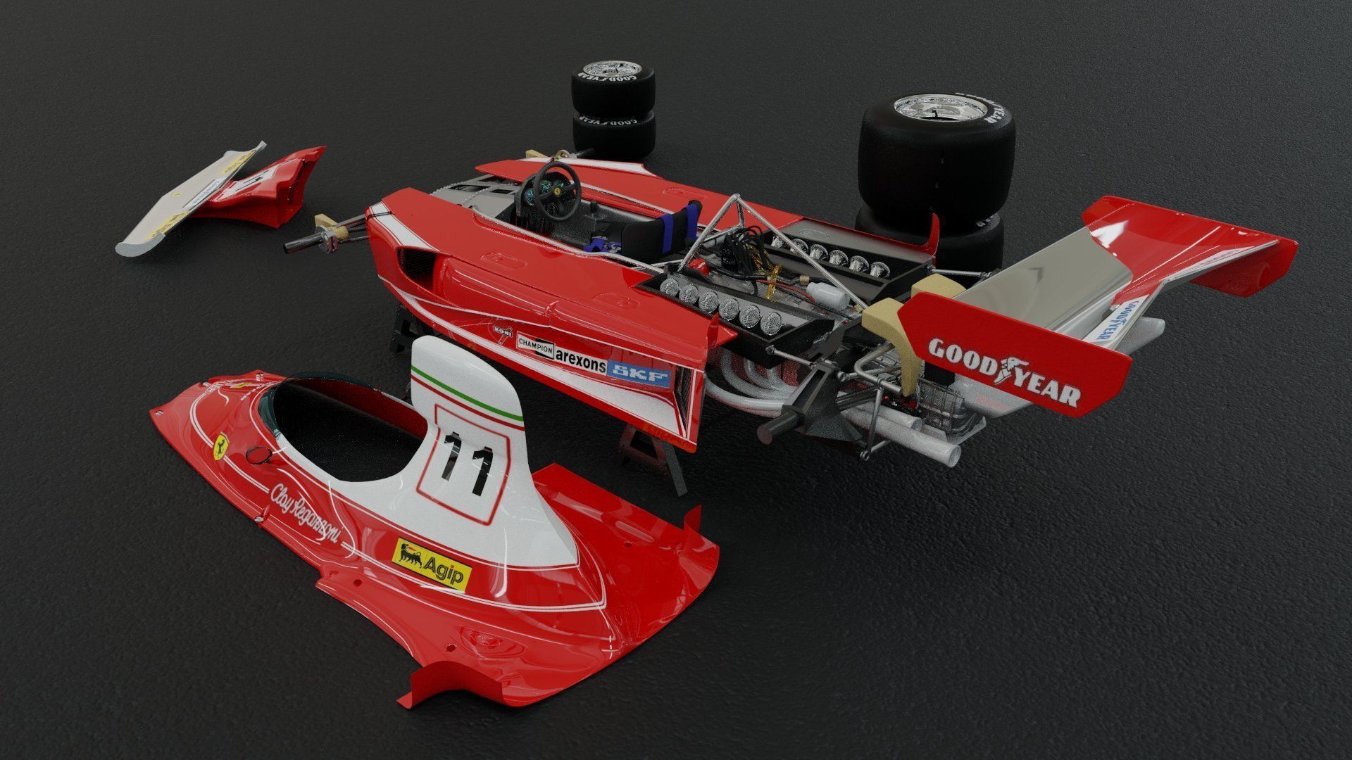 Ferrari 312 T 3D model | CGTrader
