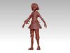 poor girl beautiful cartoon 3D model 3D printable | CGTrader