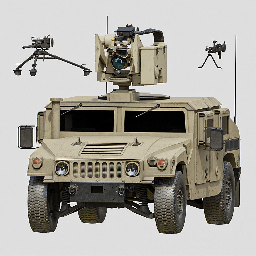 3D model Humvee M1151 CROWS VR / AR / low-poly | CGTrader