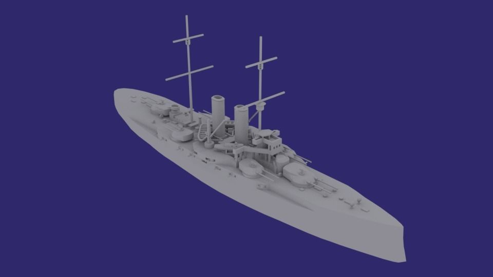 SMS Radetzky 3D model 3D printable | CGTrader