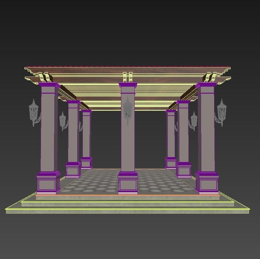 Pergola 3D model | CGTrader