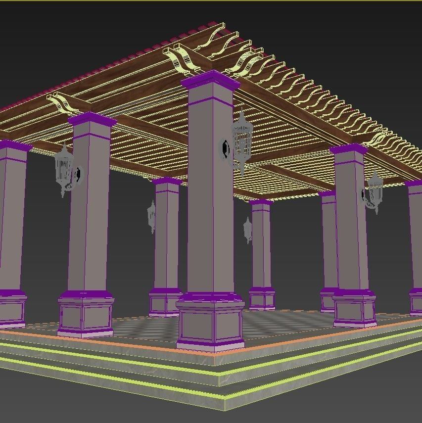 Pergola 3D model | CGTrader