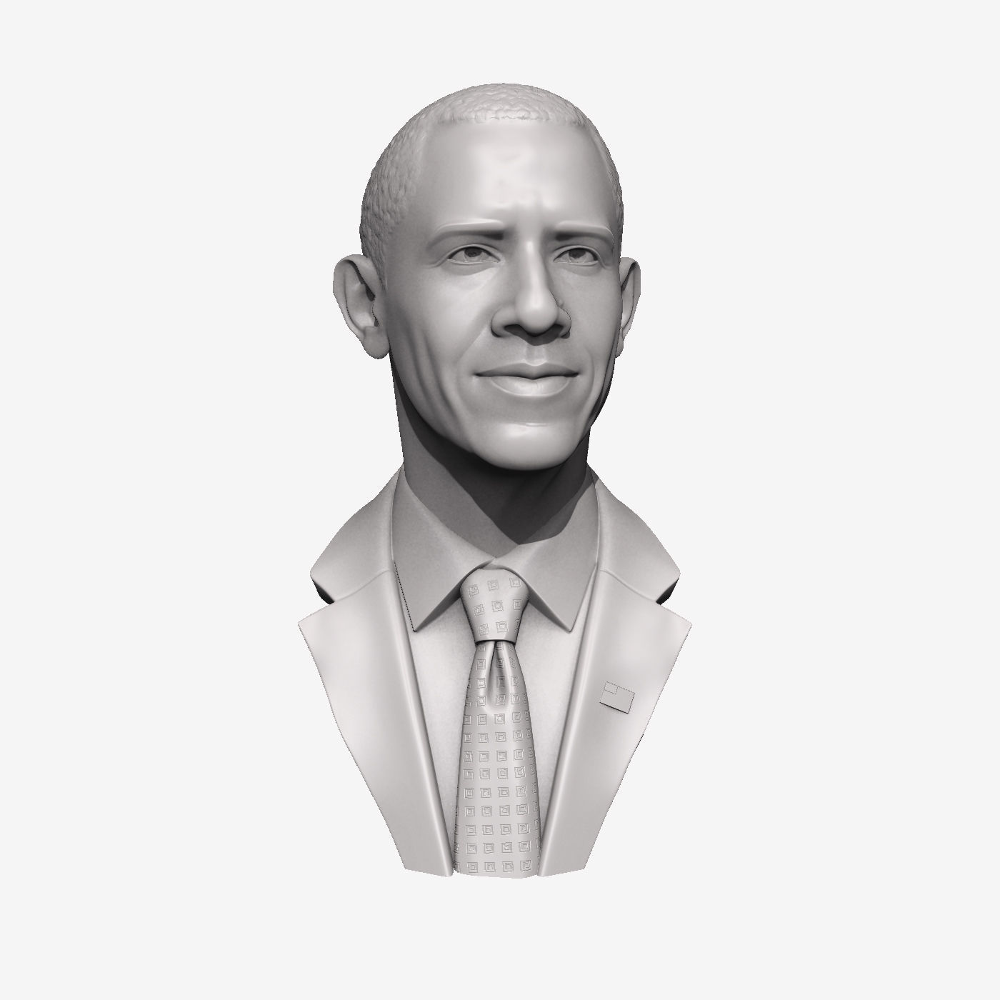 Barack Obama 3D model 3D printable | CGTrader