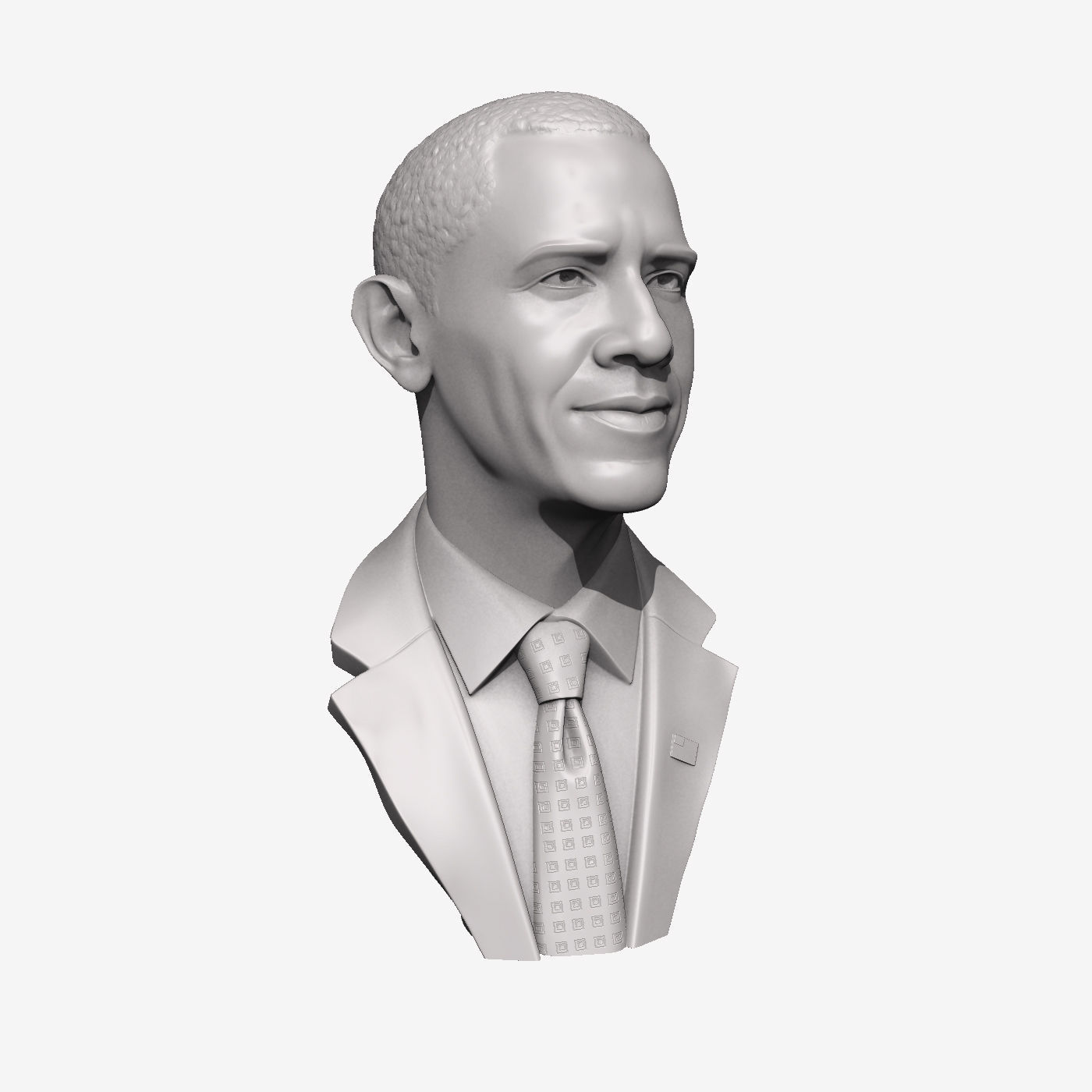 Barack Obama 3D model 3D printable | CGTrader
