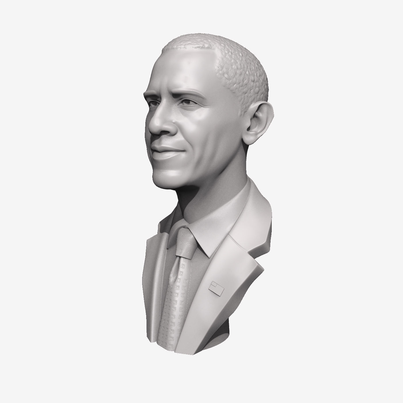 Barack Obama 3D model 3D printable | CGTrader