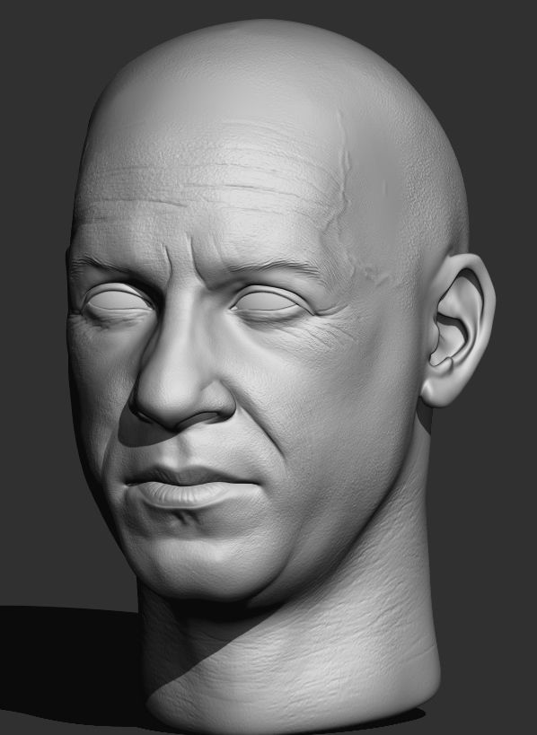 Vin Diesel 3d print model 3D model 3D printable | CGTrader